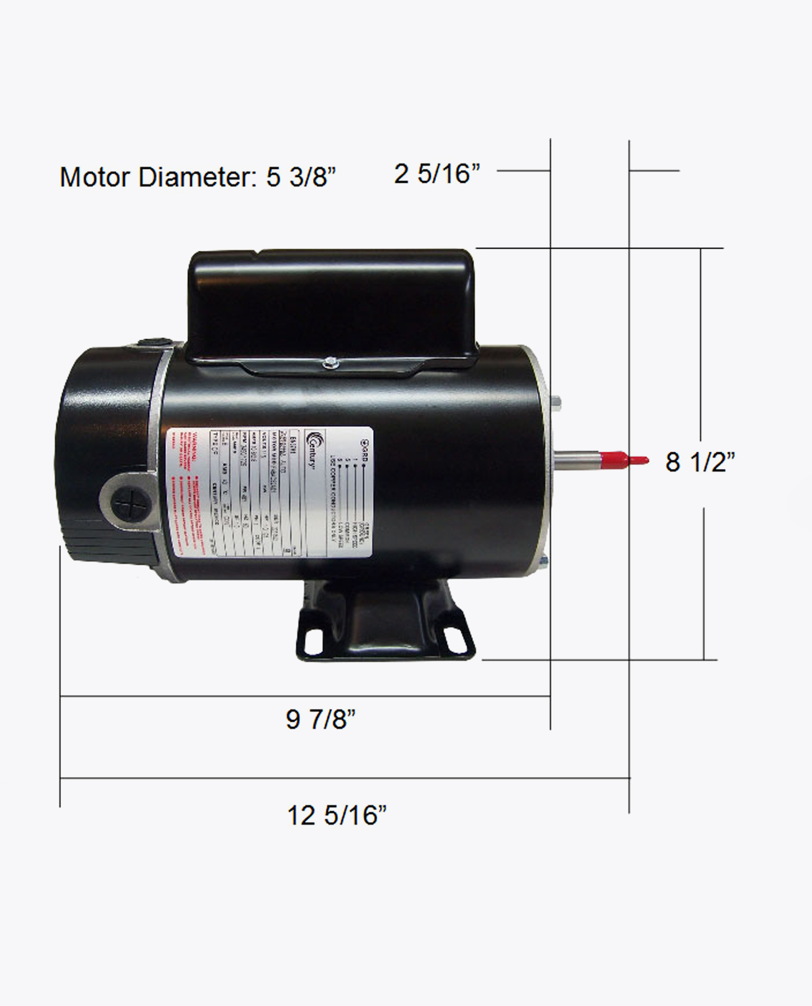 1 HP Motor, 115Volt, 2-Speed Hot Tub / Spa Motor | Hydro Thermix