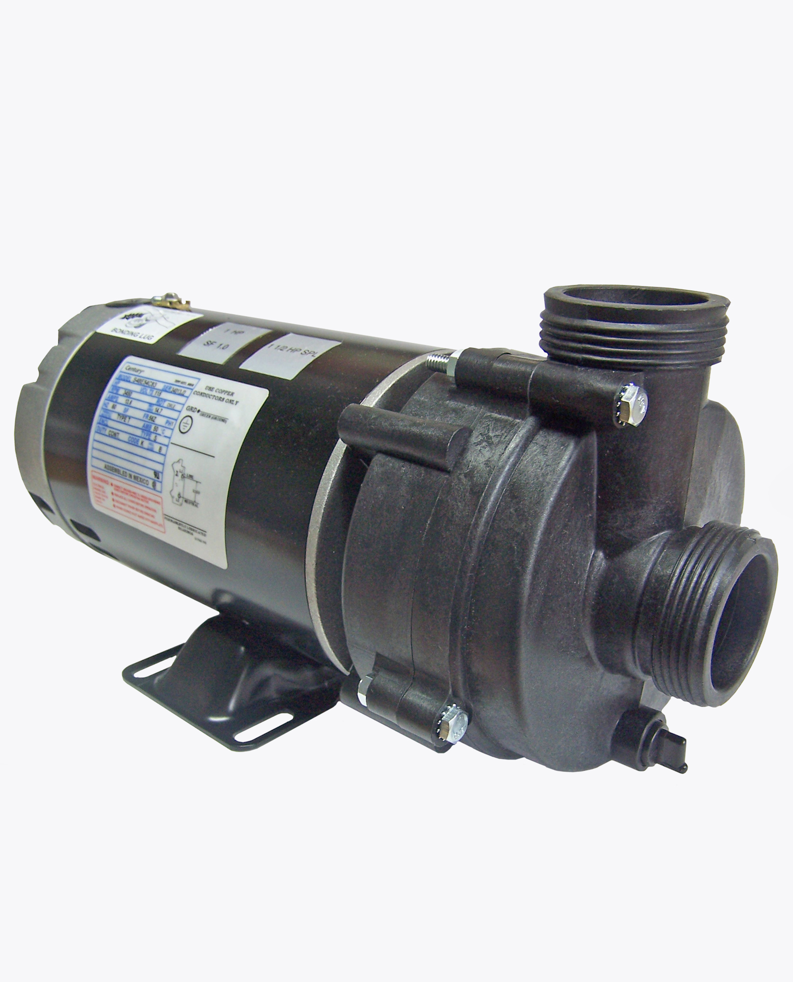 Balboa/Vico 1.5″ Center Discharge, 1.5HP, 1 Speed, 115 Volts | Hydro ...