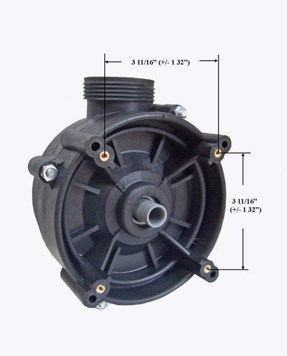 Softub Pump “Wet End” 1hp, 1 1/2″ Connections Complete w/ Impeller ...